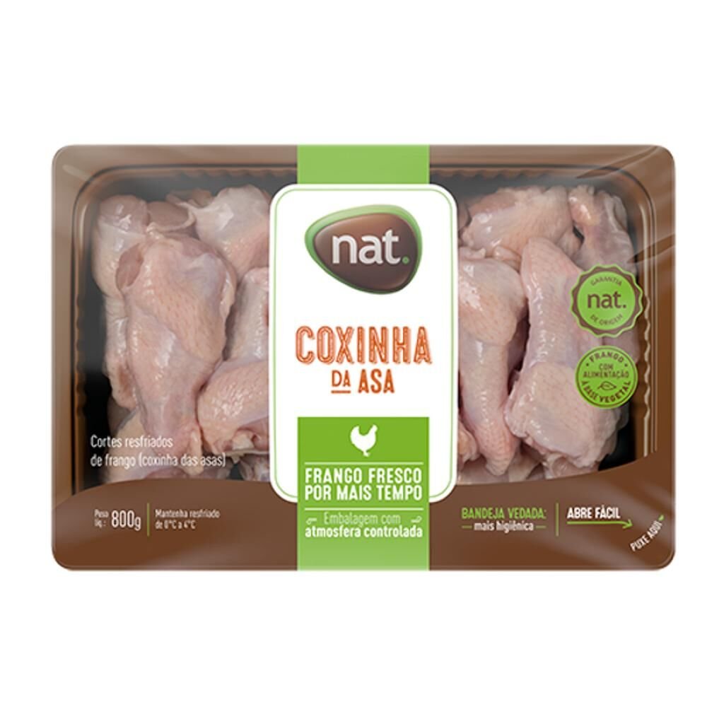 Coxinha da Asa de Frango NAT Resfriado 800g - Angeloni Supermercado