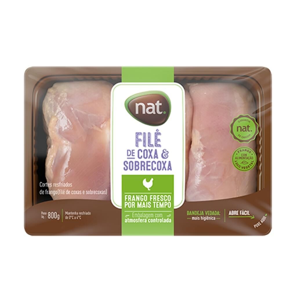 Filé de Coxa e Sobrecoxa de Frango NAT Resfriado 800g - Angeloni ...