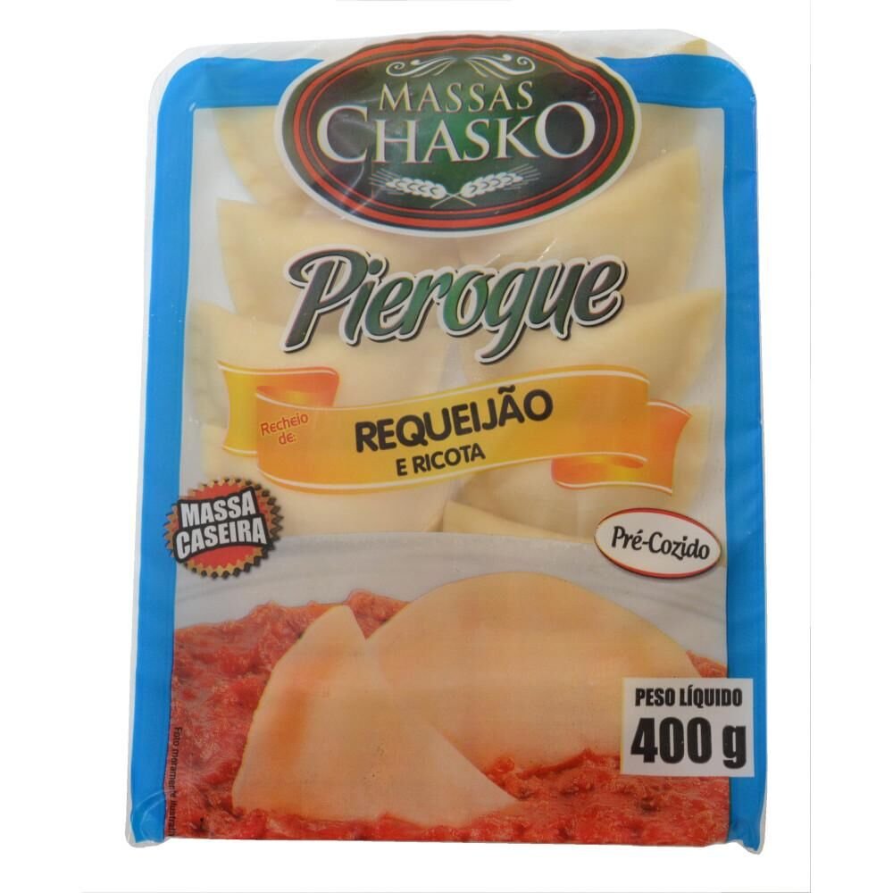 Pierogue CHASKO Requeijão Com Ricota Congelado 400gr - Angeloni ...