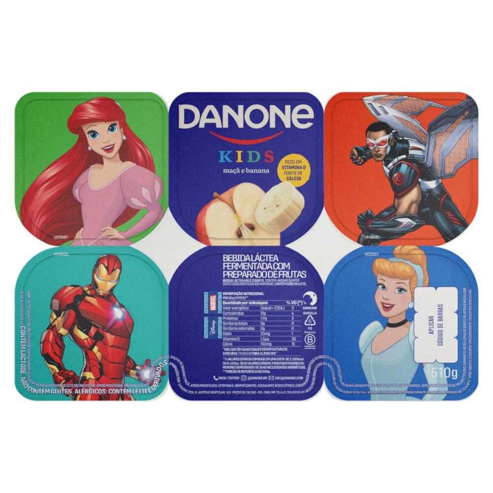 Bebida Láctea DANONE Kids Banana e Maçã 510g - Angeloni Supermercado