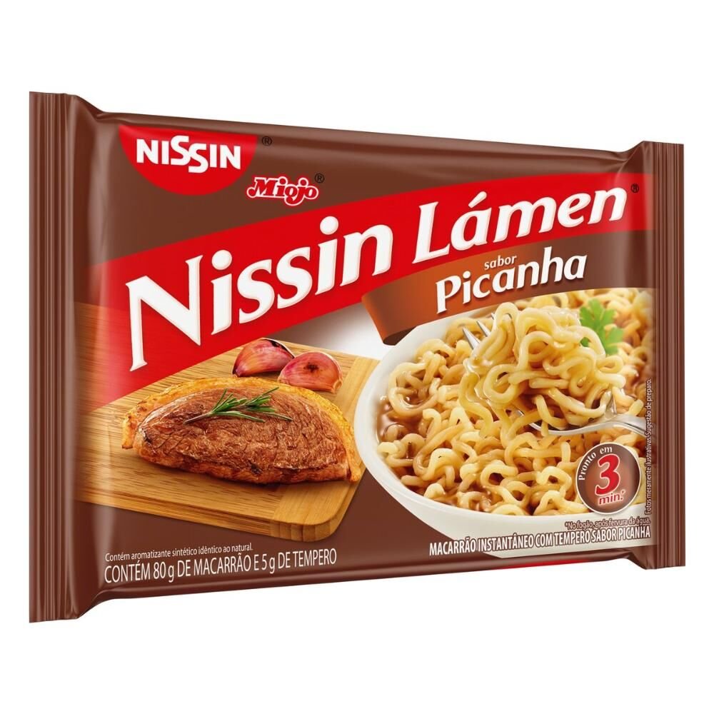 Macarrão Instantâneo Nissin Miojo Picanha 85g