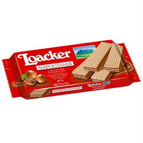 Biscoito LOACKER Wafer LOACKER napolitaner 90g - Angeloni Supermercado