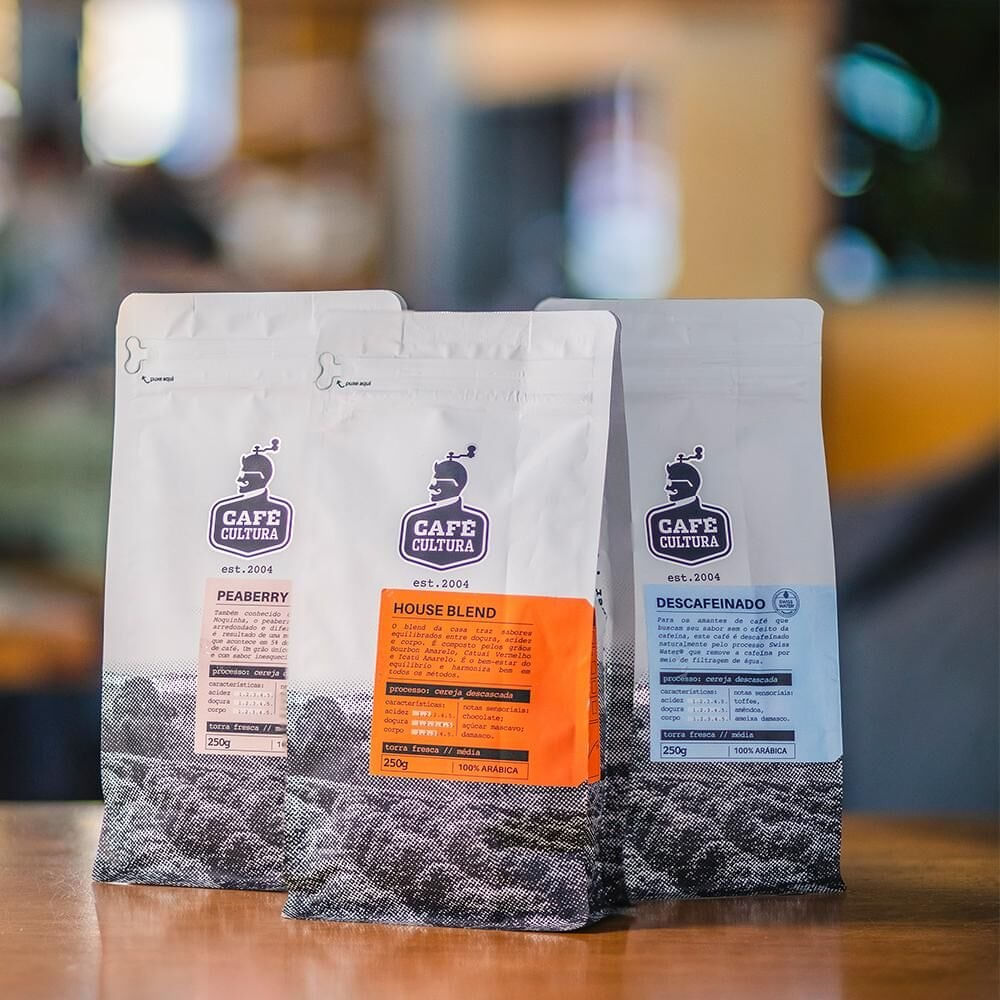 Café CAFÉ CULTURA Peaberry Grãos 250g - Angeloni Supermercado