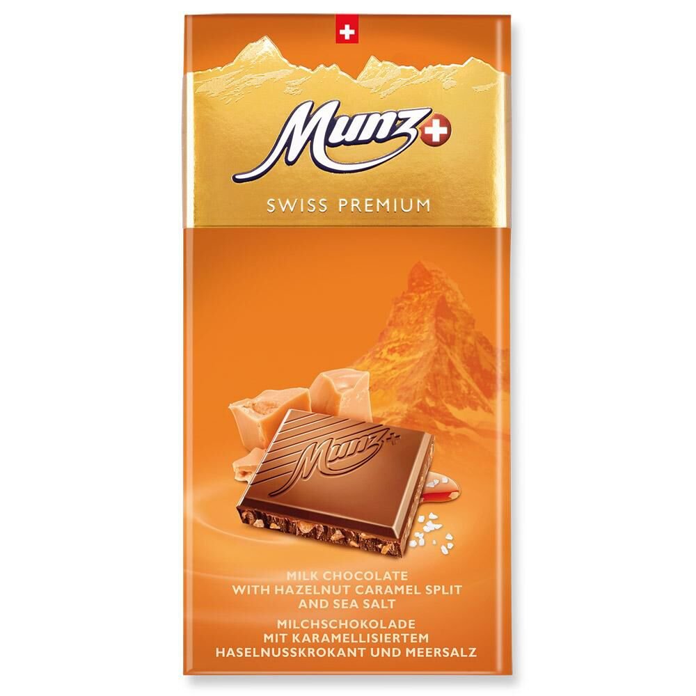 Chocolate MUNZ Caramelo e Sal 100g - Angeloni Supermercado