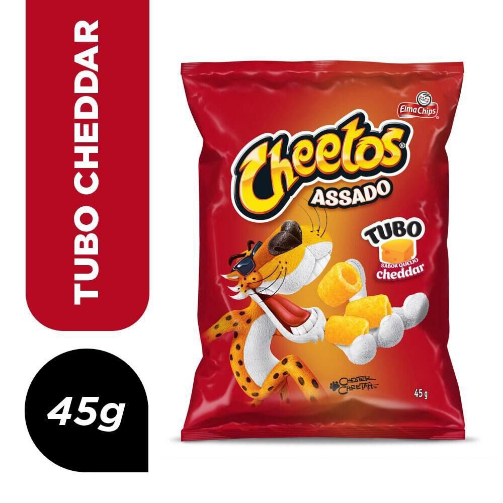 Salgadinho Cheetos ELMA CHIPS Tubo Queijo Cheddar 45g - Angeloni ...