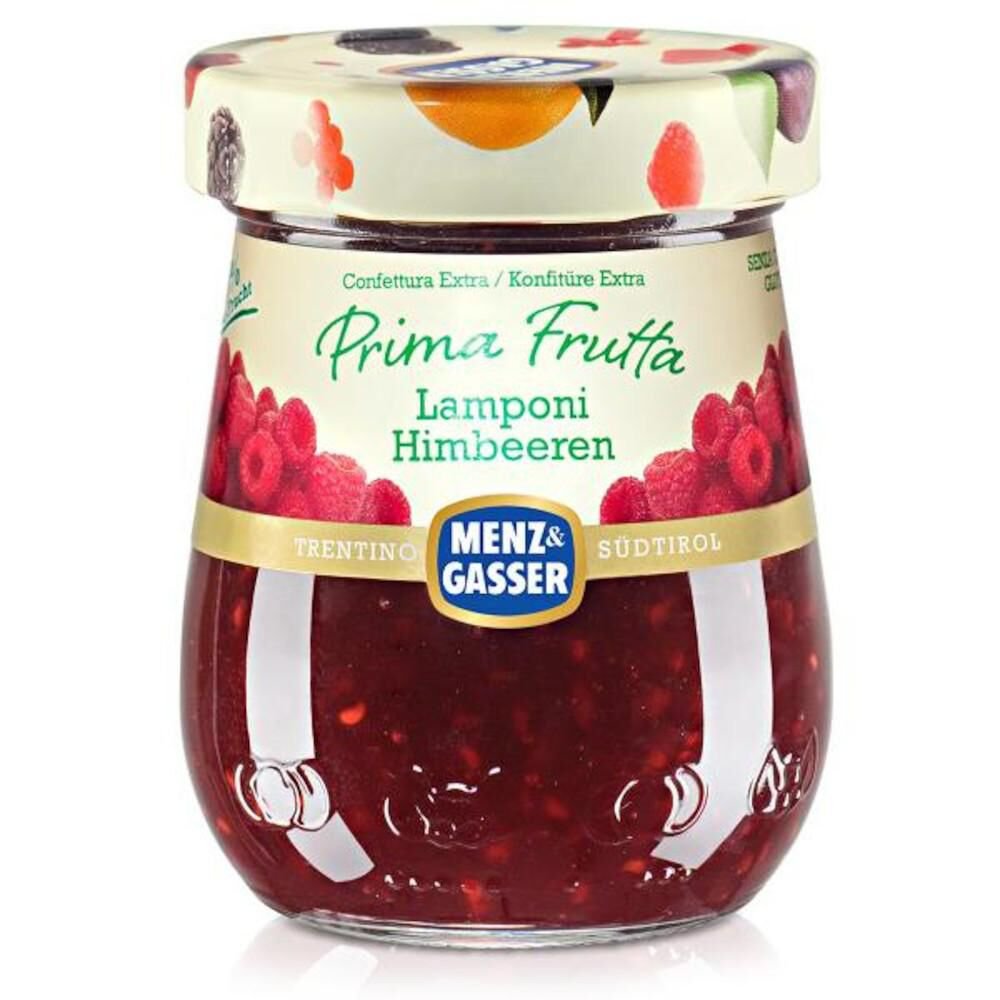 Geleia MENZ & GASSER Prima Frutta Framboesa 340g - Angeloni Supermercado