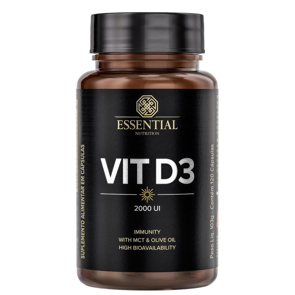 Vitamina ESSENTIAL Vit D3 2000UI com 120 Cápsulas - Angeloni Supermercado