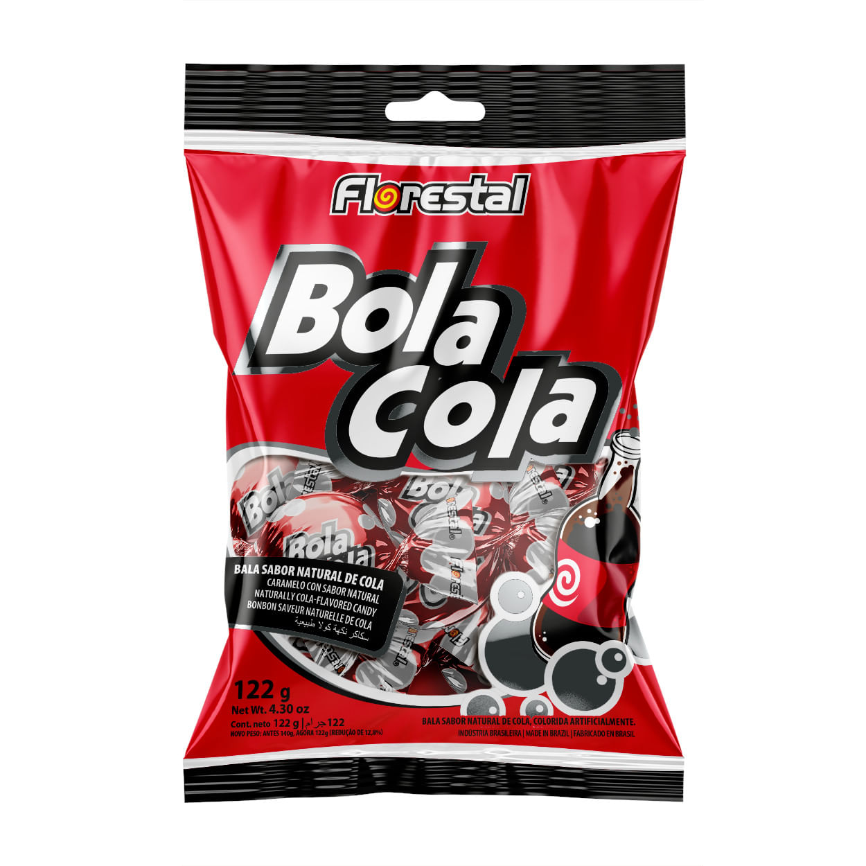 Bala FLORESTAL Bola Cola 122g - Angeloni Supermercado