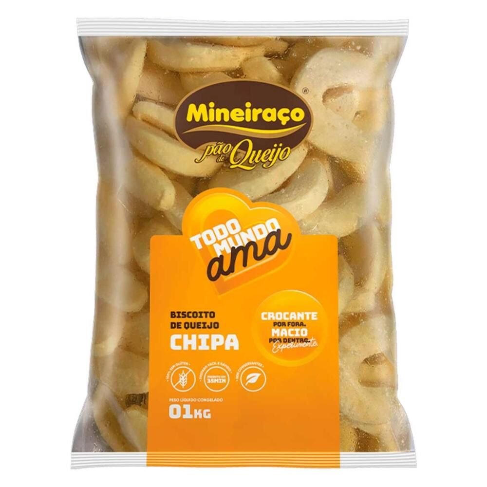 Biscoito de Queijo MINEIRAÇO Chipa Congelado sem Glúten 1kg - Angeloni ...