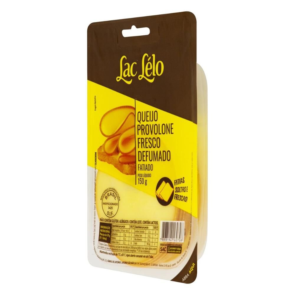 Queijo Provolone LAC LELO Fresco Defumado 150g