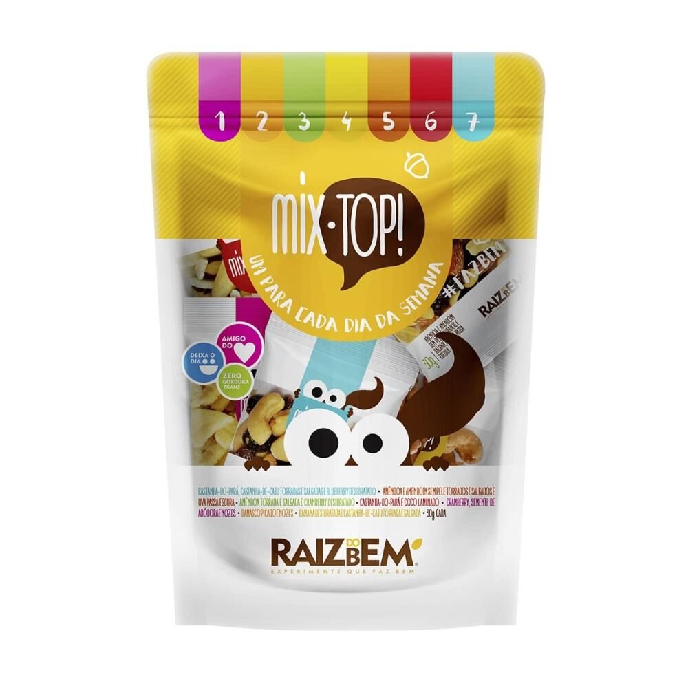 Mix Top RAIZ DO BEM com 7 Pacotes de 30g 210g - Angeloni Supermercado