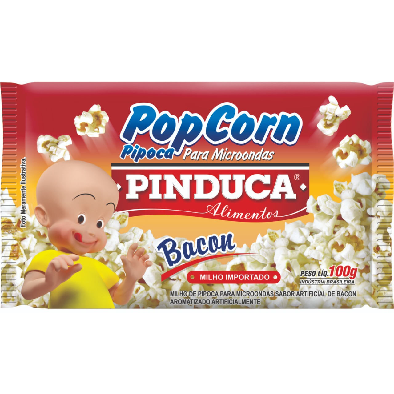 Pipoca PINDUCA Bacon 100g - Angeloni Supermercado