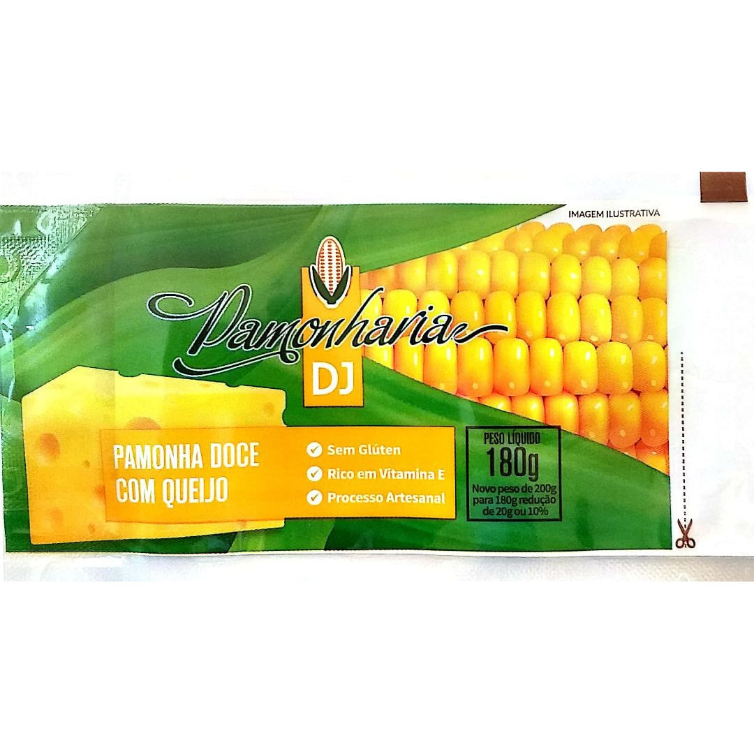 Pamonha Doce DJ Com Queijo 180g - Angeloni Supermercado