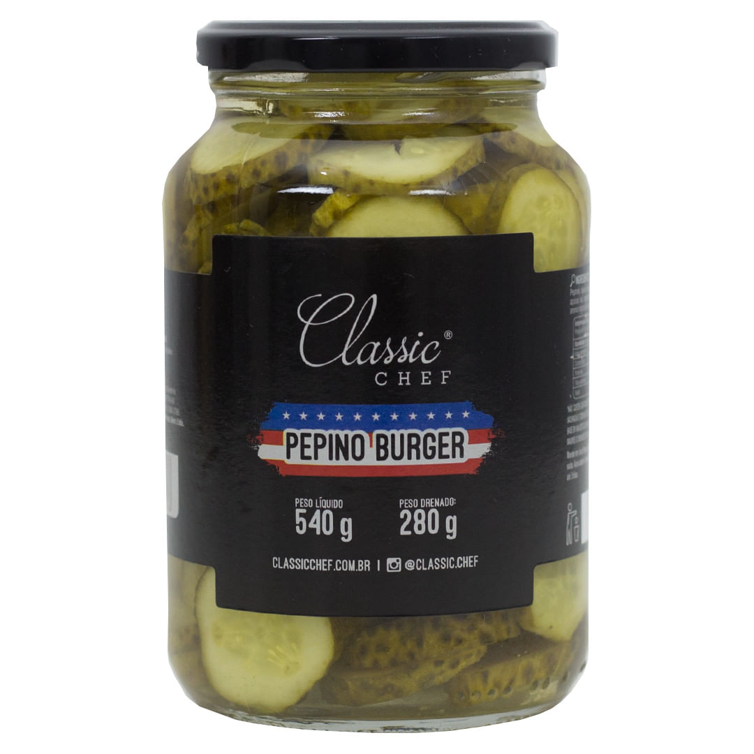 Pepino Burger CLASSIC CHEF 280g - Angeloni Supermercado