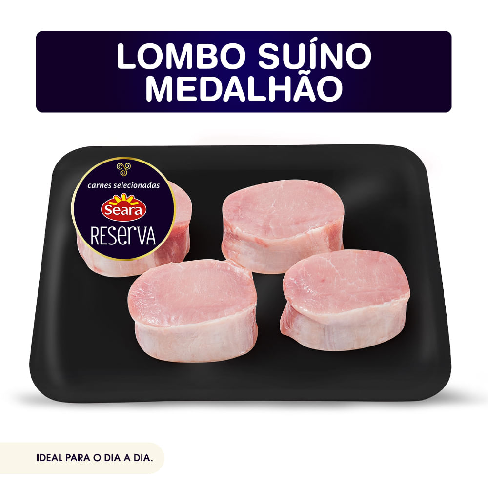 Lombo SEARA Medalhão Resfriado Kg - Angeloni Supermercado