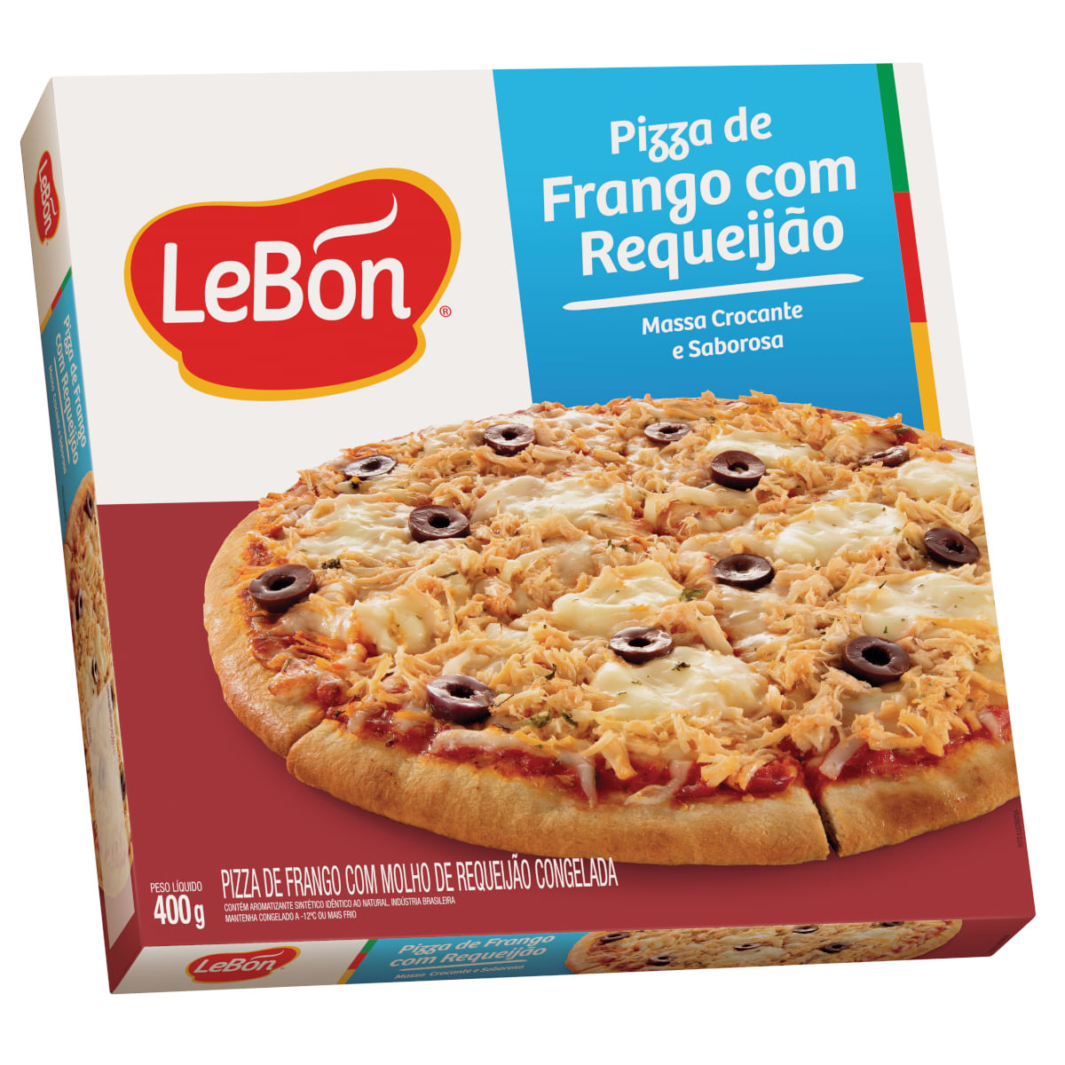 Pizza LEBON Frango com Requeijão Congelada 400g - Angeloni Supermercado