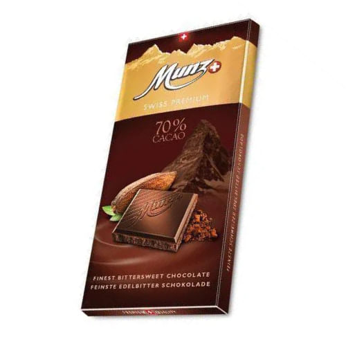 Chocolate Suíço Munz Premium 70% Cacau 100g - Angeloni Supermercado