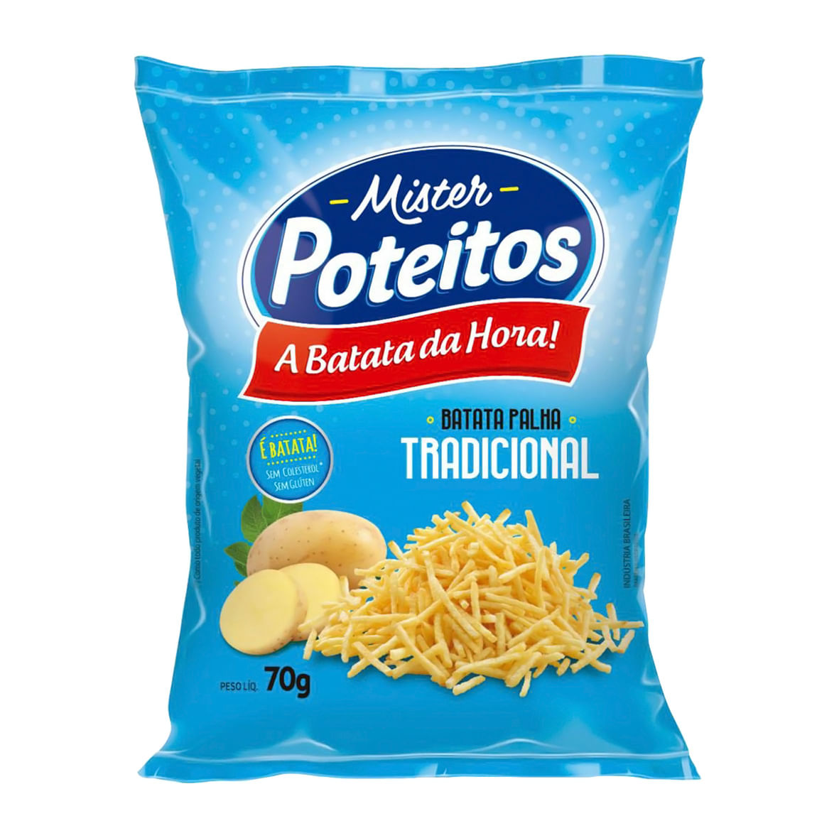 Batata Palha Mister Poteitos Tradicional 70g - Angeloni Supermercado