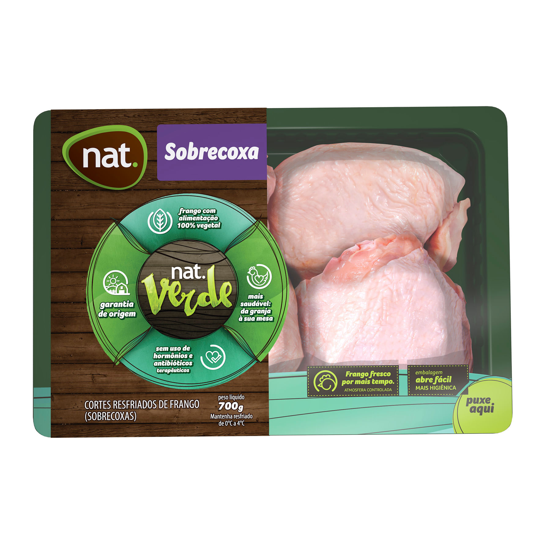 Sobrecoxa de Frango NAT Verde 700g | Sabor e Qualidade - Angeloni ...