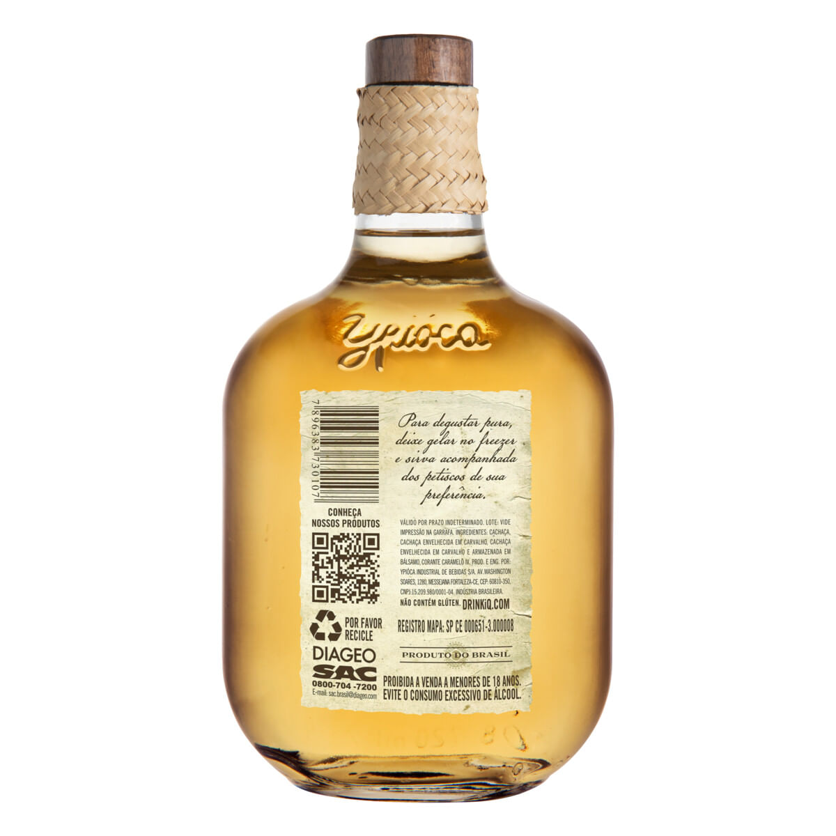 Cachaça Envelhecida YPIÓCA Garrafa 700ml Edição Comemorativa de 150 ...