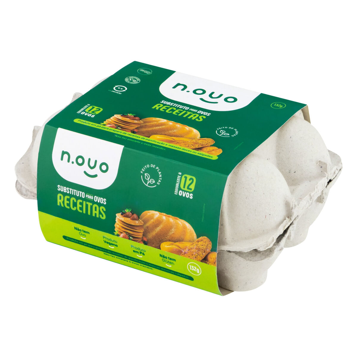 Mistura N.OVO Substituto para Ovo À Base de Planta Rende o Equivalente ...