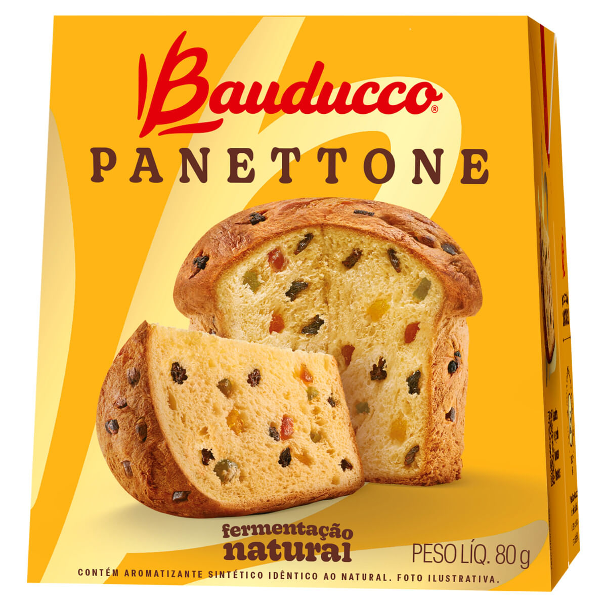 Panettone BAUDUCCO Frutas Mini 80g - Angeloni Supermercado