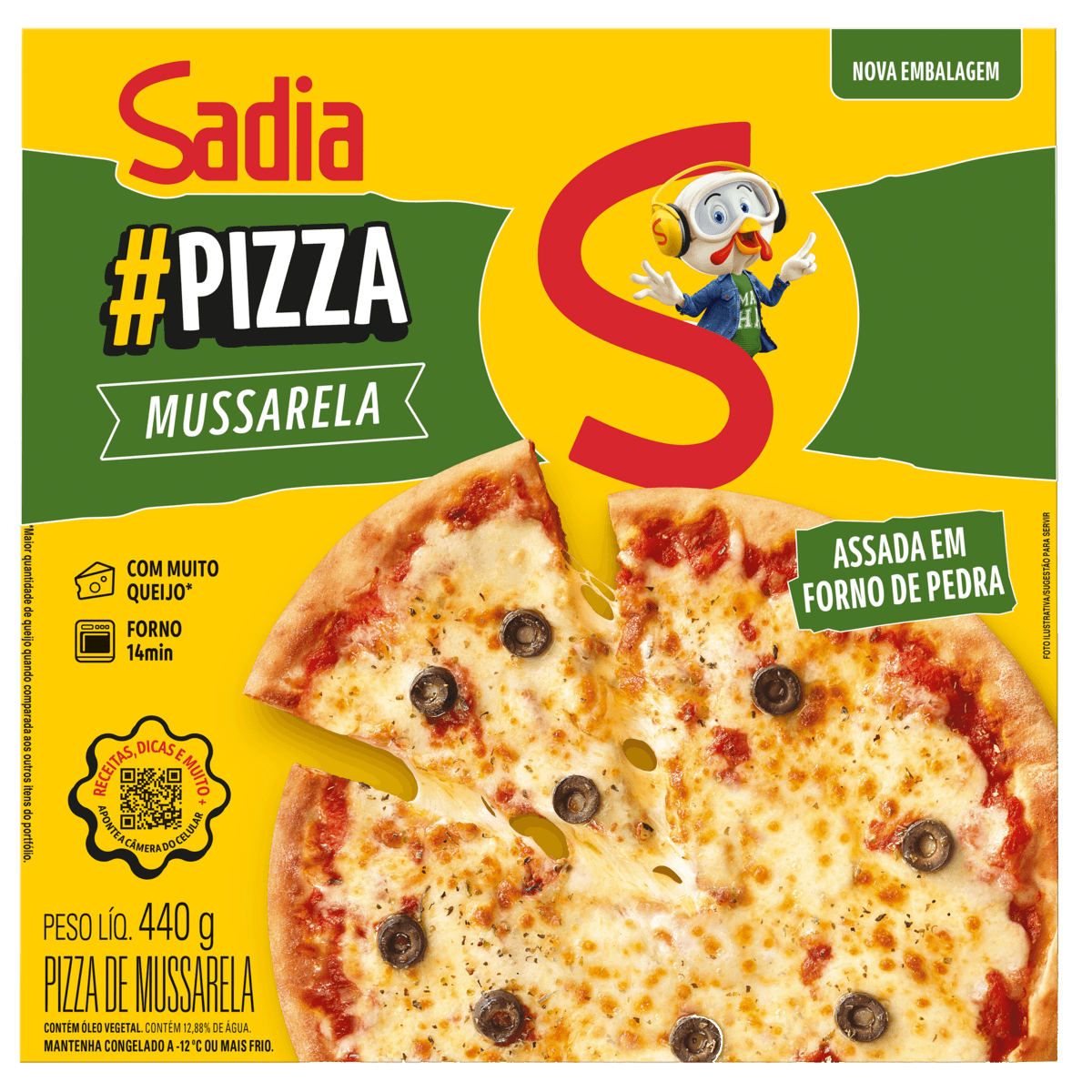 Pizza Sadia Mussarela 440g - Angeloni Supermercado