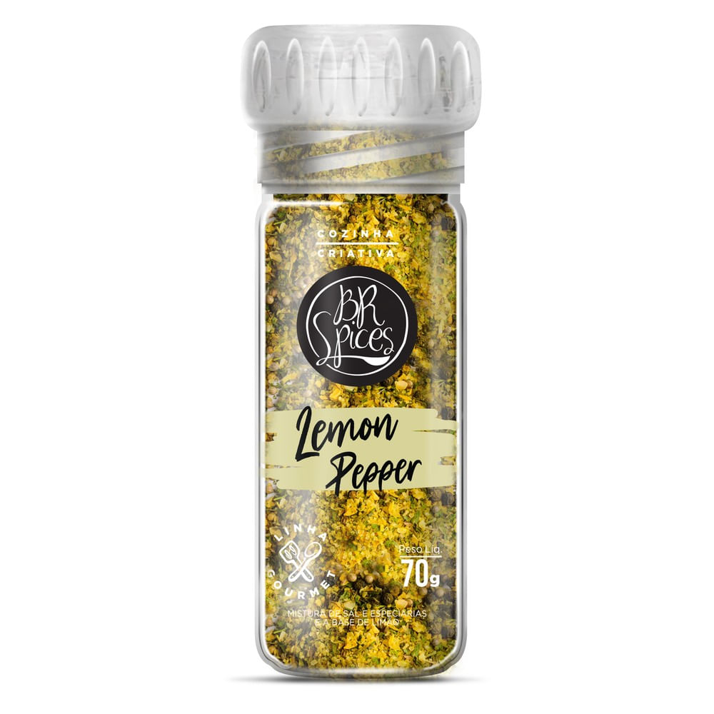 Tempero BR SPICES Lemon Pepper com Moedor 70g - Angeloni Supermercado