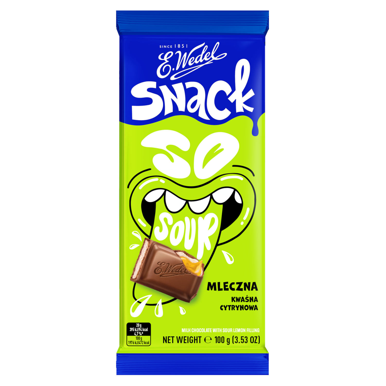 Chocolate E.WEDEL Snack So Sour 100g - Angeloni Supermercado