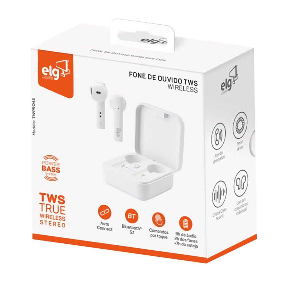 Fone Bluetooth ELG TWPRO4S - Angeloni Supermercado