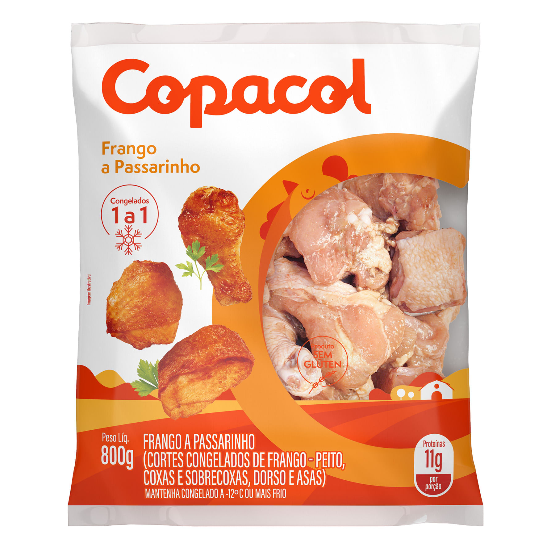 Frango à Passarinho COPACOL IQF 800g - Angeloni Supermercado