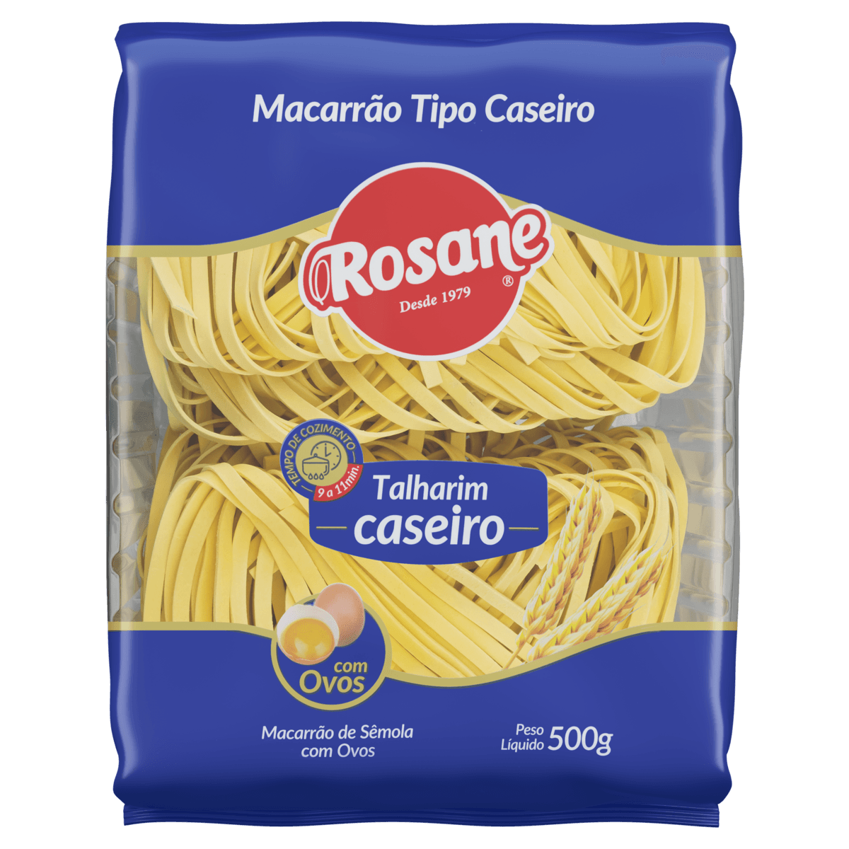 Macarrão Talharim ROSANE Caseiro com Ovos 500g - Angeloni Supermercado