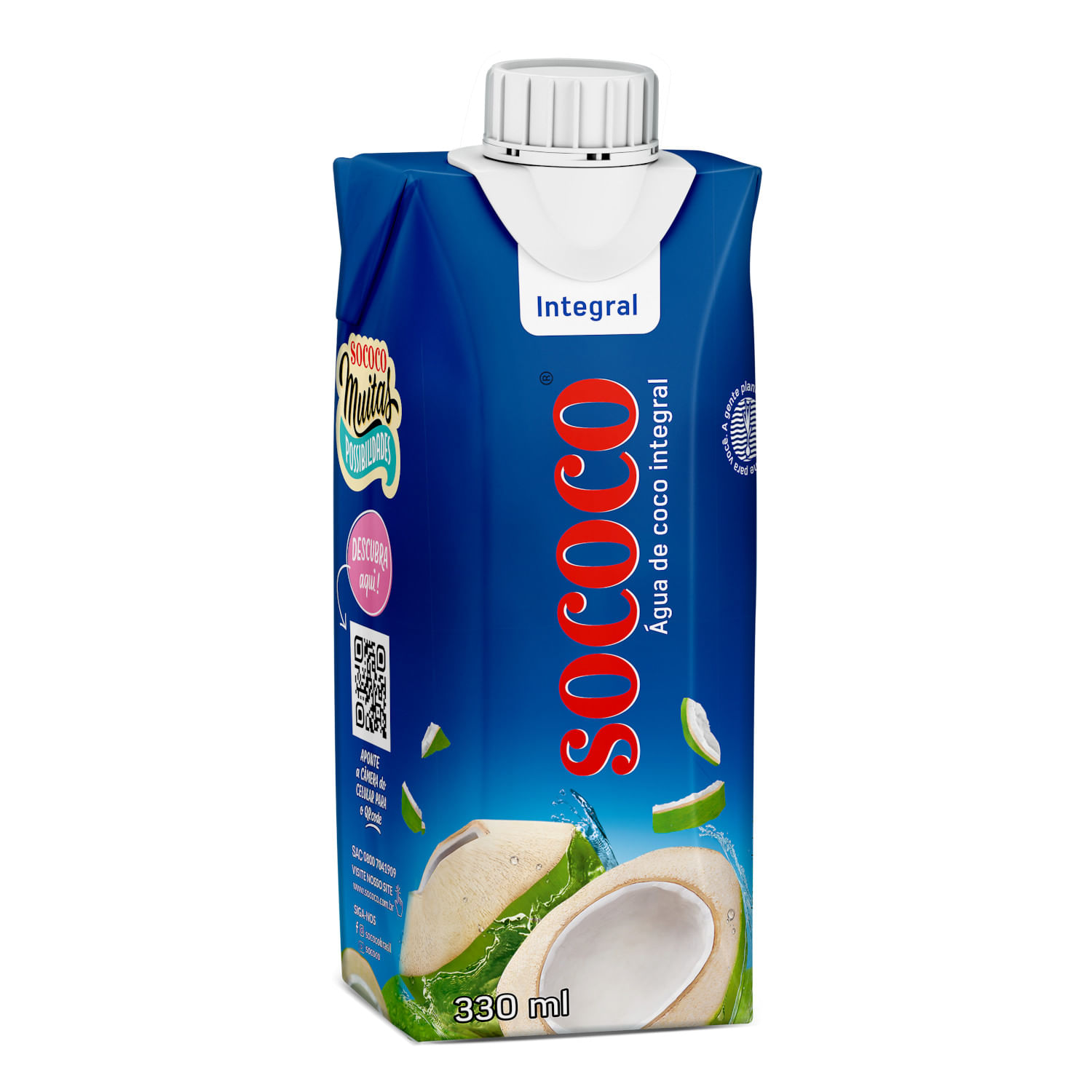 Água de Coco Sococo 330ml | Natural e Refrescante - Angeloni Supermercado