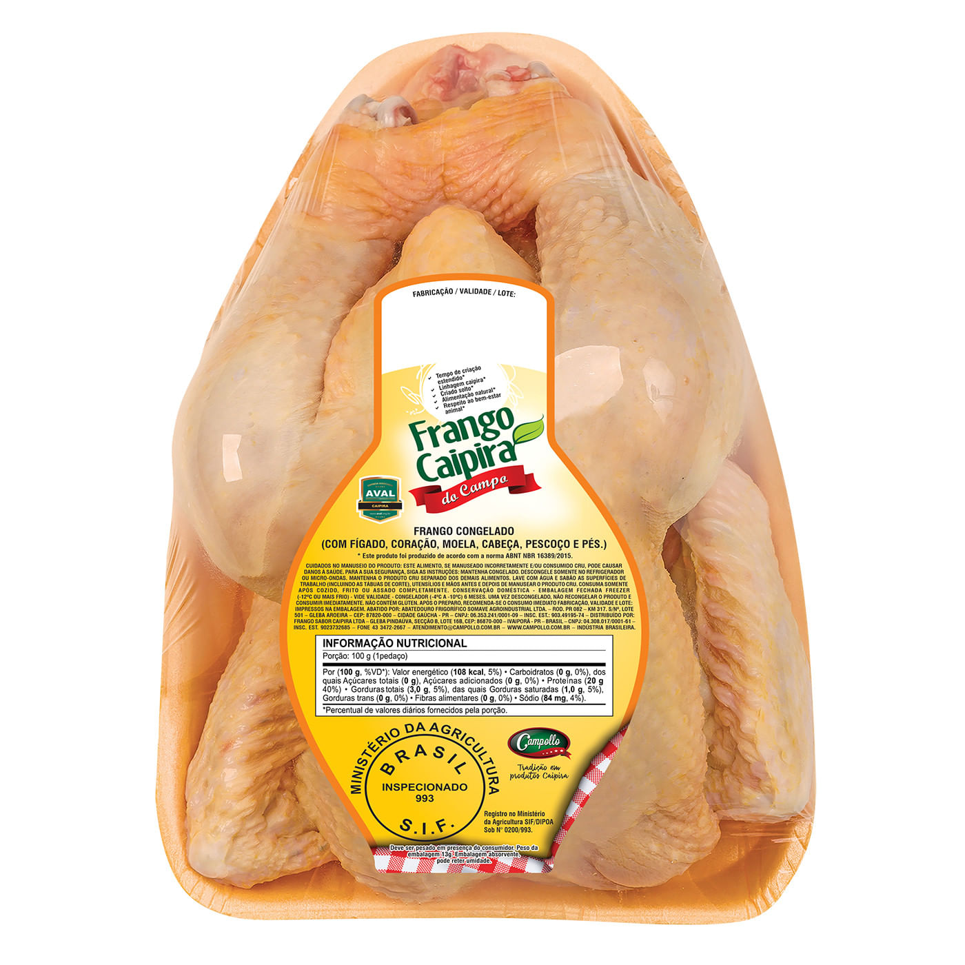 Frango Caipira IVAIPORA Congelado Kg