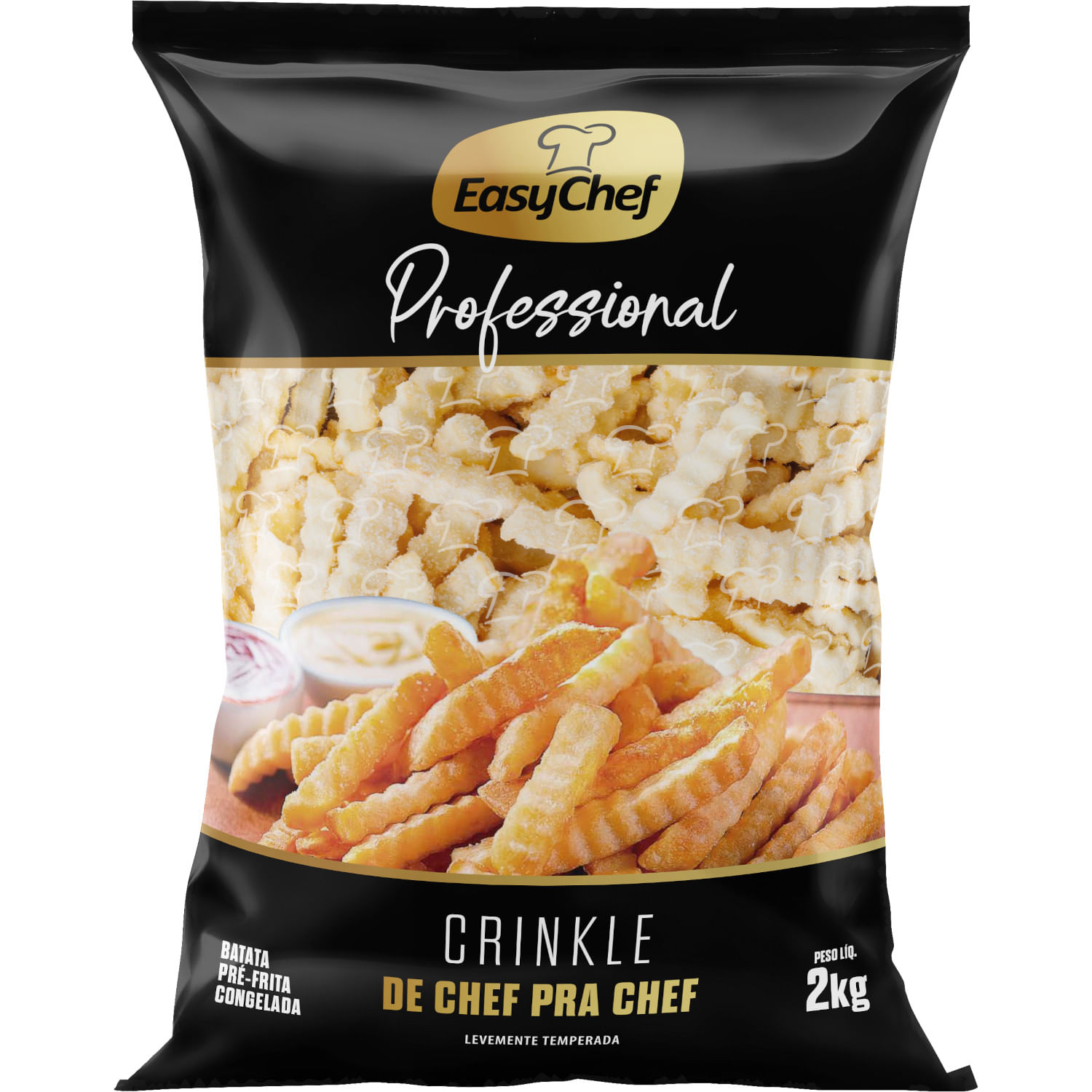 Batata EASYCHEF Professional Crinkle Congelado 2kg - Angeloni Supermercado