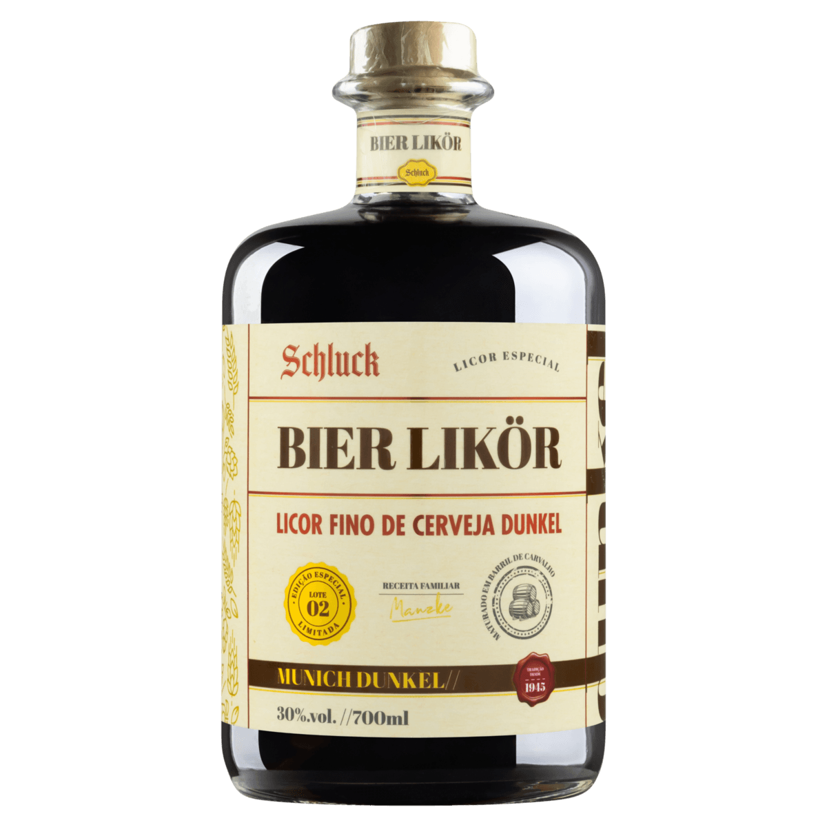 Licor SCHLUCK Bier Likor Fino de Cerveja Dunkel 700ml - Angeloni ...