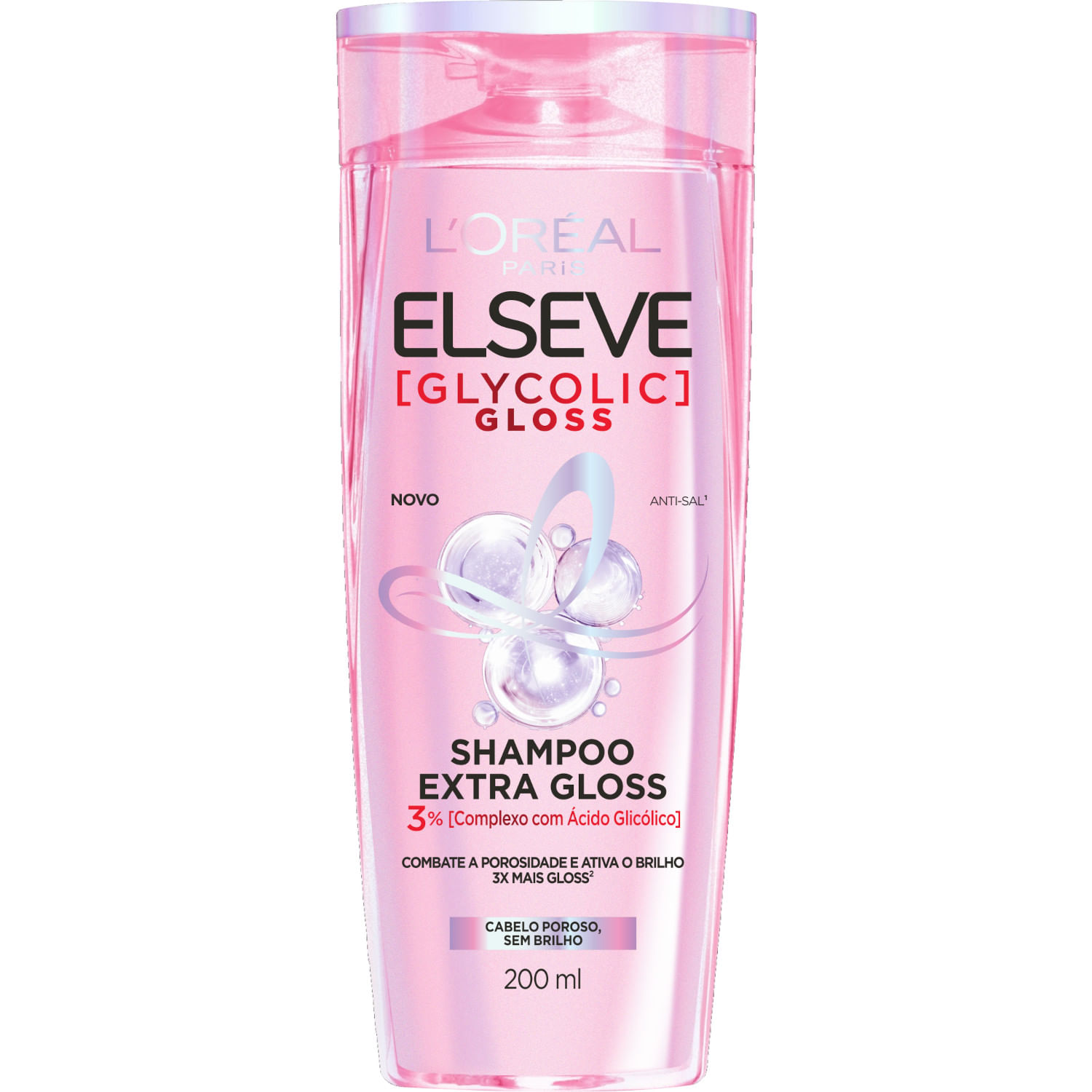Shampoo ELSEVE Glycolic Gloss 200ml | Compre Online - Angeloni Supermercado