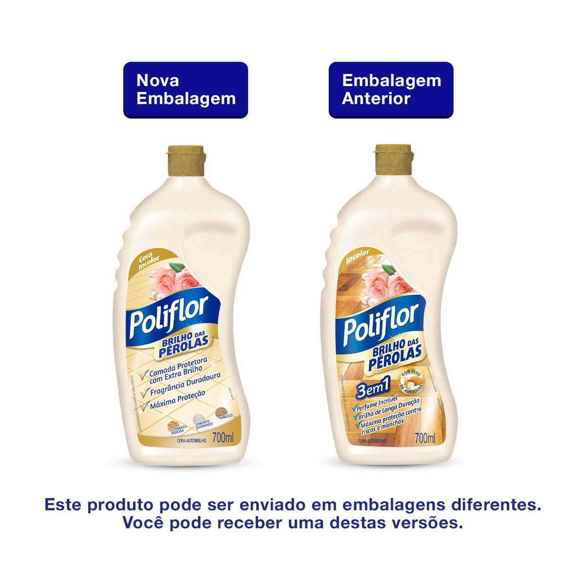 Cera Líquida POLIFLOR Incolor Brilho das Pérolas 700Ml - Angeloni ...