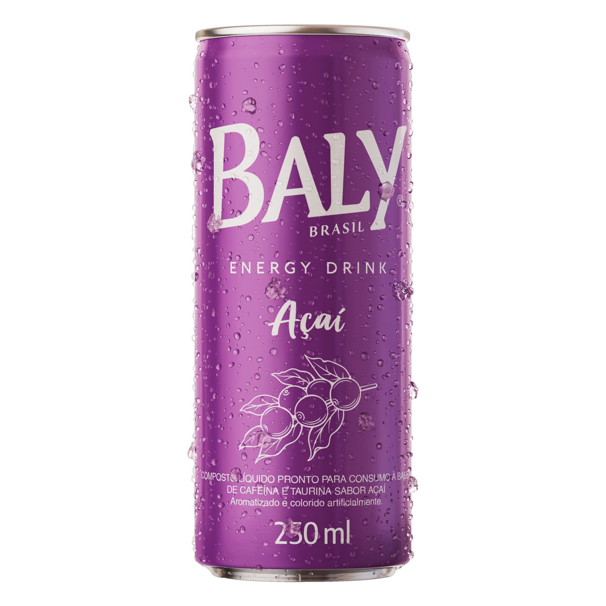 Bebida Energética Baly Açaí 250ml | Energia Natural