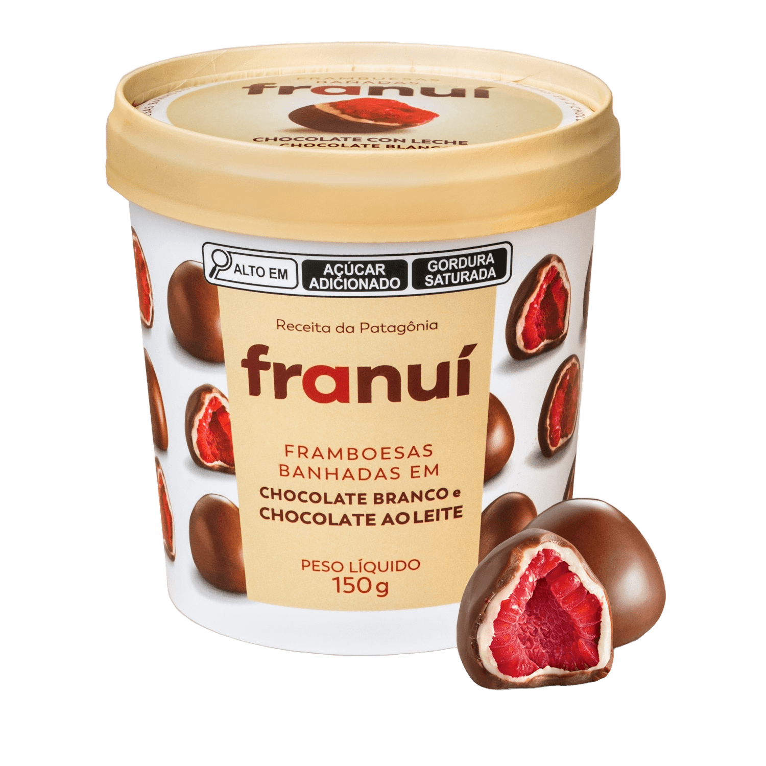 Framboesa Congelada Franui com Chocolate 150g