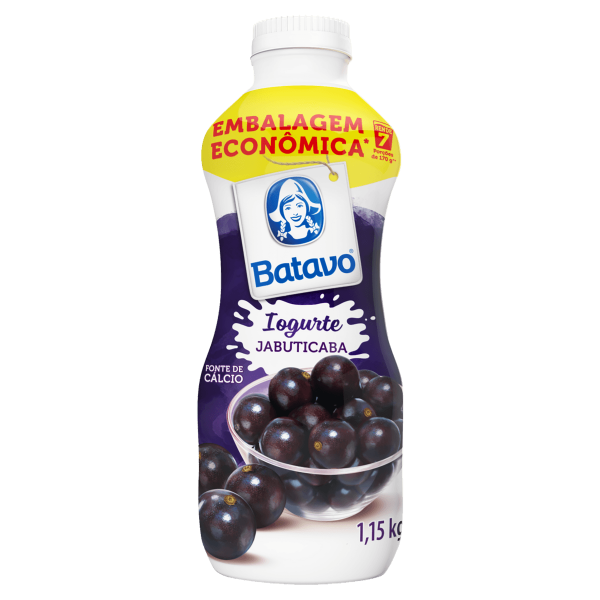 Iogurte Parcialmente Desnatado BATAVO Jabuticaba Embalagem Econômica 1.15kg