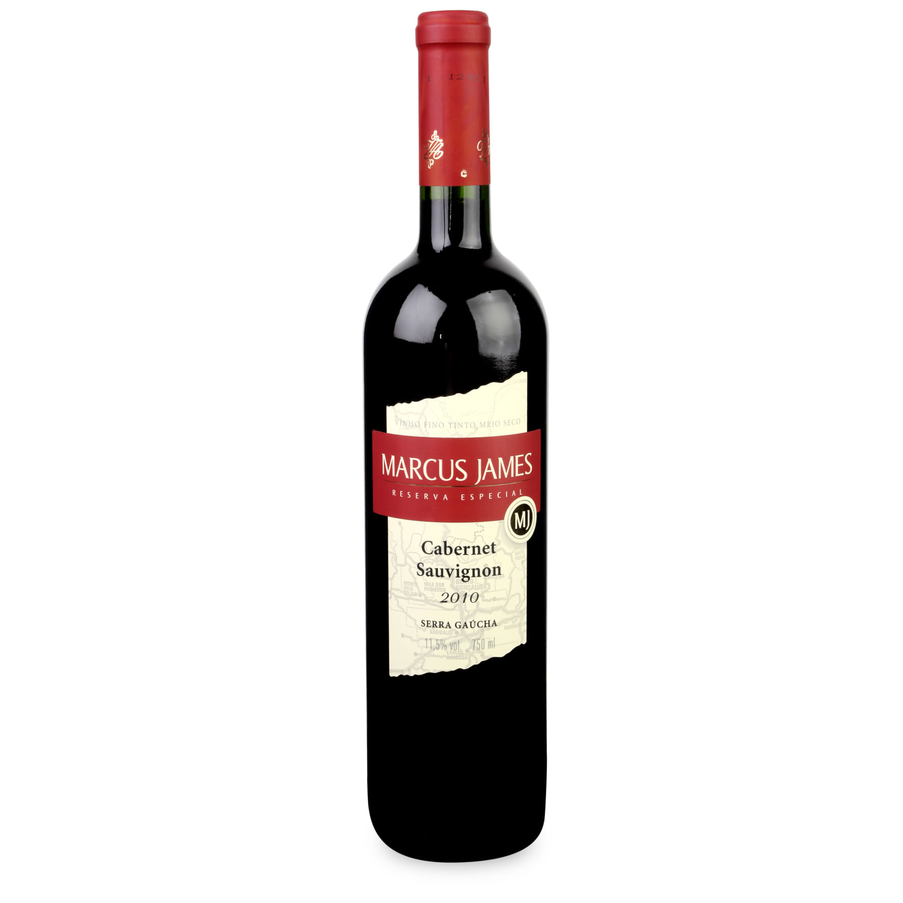 Vinho Brasileiro MARCUS JAMES Cabernet Sauvignon 750ml - Angeloni ...