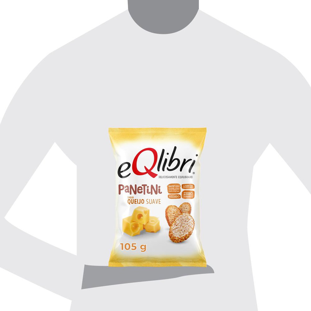 Snack EQLIBRI Panetini Queijo Suave 105g - Angeloni Supermercado