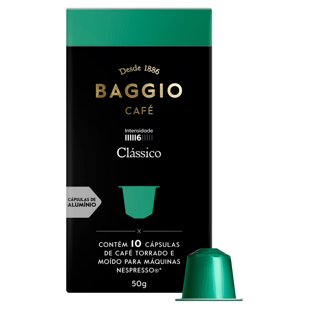 Café BAGGIO Gourmet Caps Clássico com 10 Unidades 50g