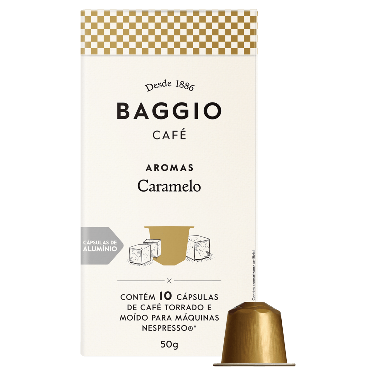 Café Baggio Caramelo 10 Cápsulas | Sabor Irresistível