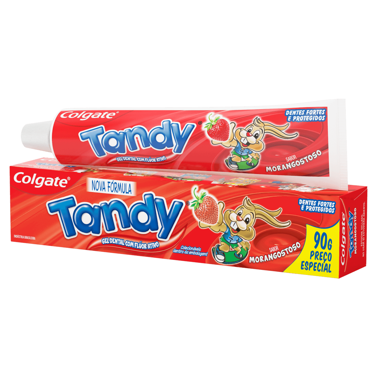 Gel Dental TANDY Morangostoso 90g | Compre Online - Angeloni Supermercado