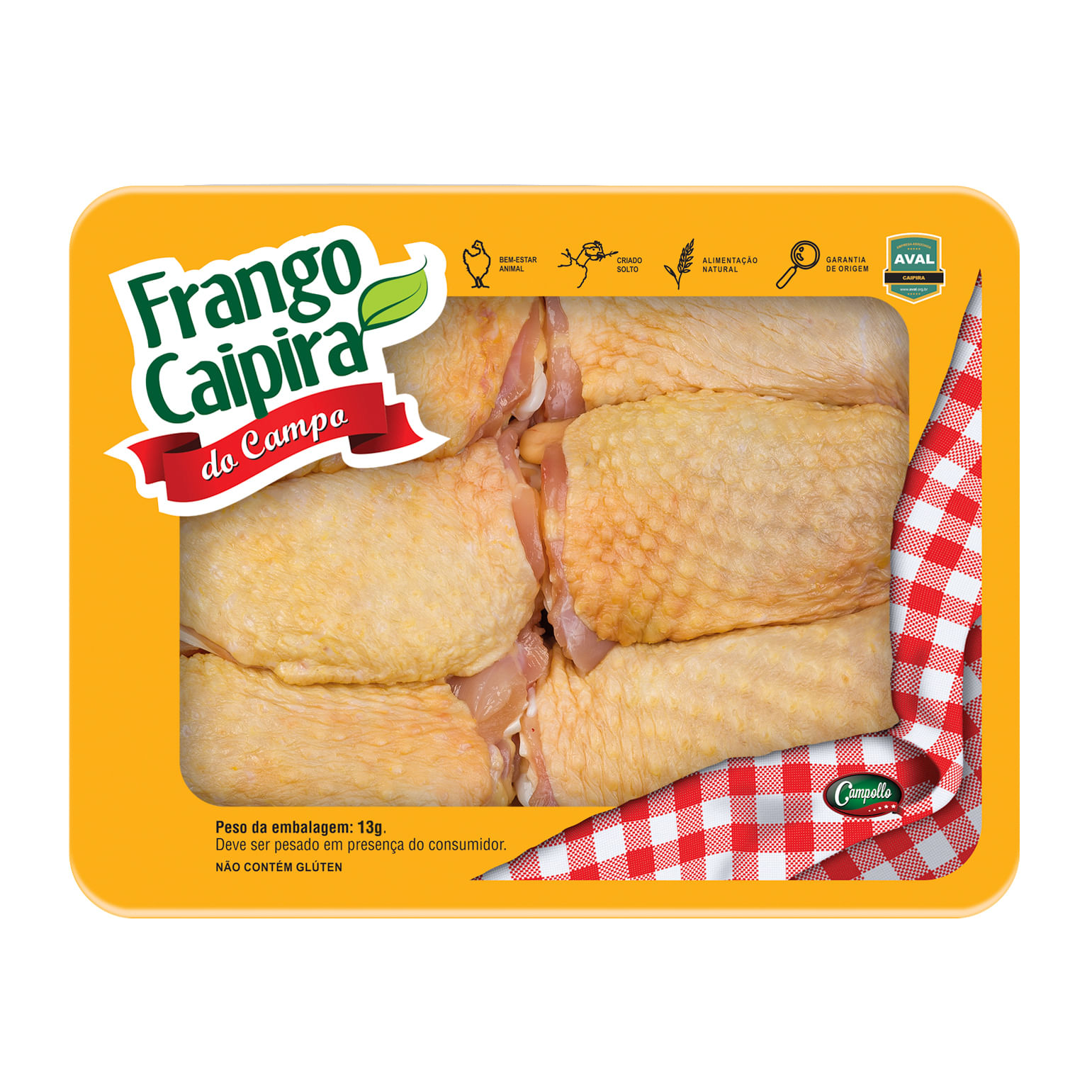 Sobrecoxa Frango CAIPIRA DO CAMPO Congelada kg - Angeloni Supermercado