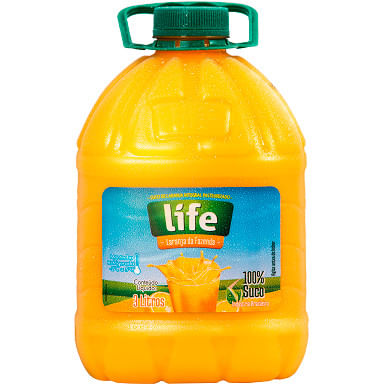 Suco LIFE Laranja Refrigerado 3l | Vitamina C Compre Aqui - Angeloni ...