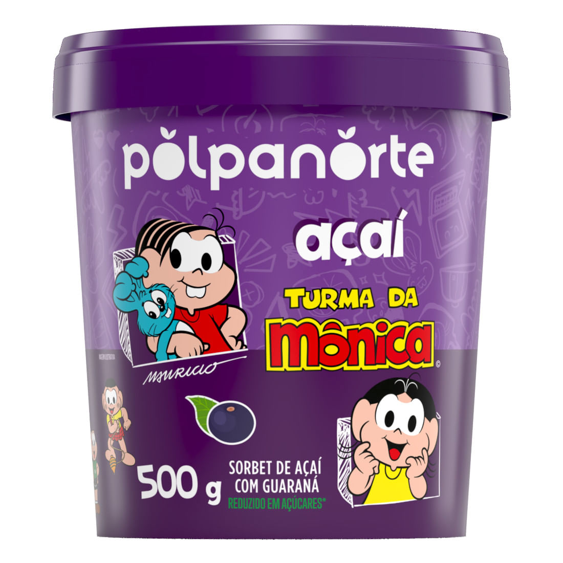 Açaí POLPANORTE Turma da Mônica Tradicional 500g - Angeloni Supermercado