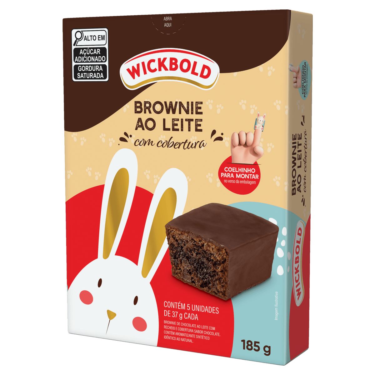 Brownie Wickbold Chocolate ao Leite Irresistível